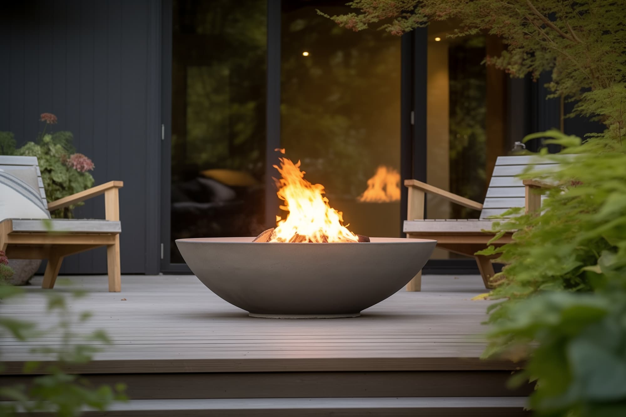 Add Ambiance to Your Backyard Oasis with a Concrete Fire Bowl